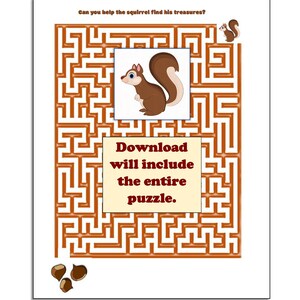 Kids Maze Puzzle Games - Help the Squirrel Find the Treasure Maze With ...