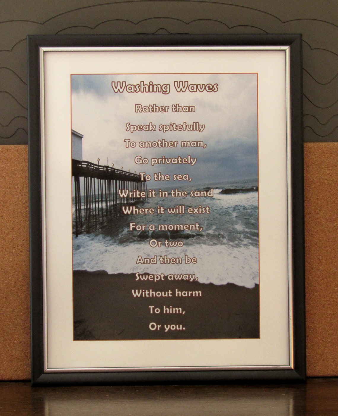Ocean Print Washing Waves Original Poem Printable for Your - Etsy