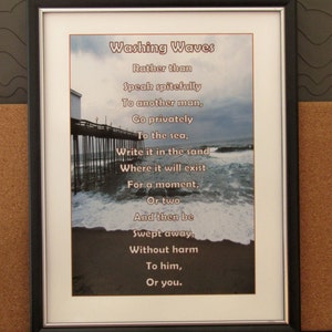 Ocean Print - Washing Waves - Original Poem Printable for Your Living ...