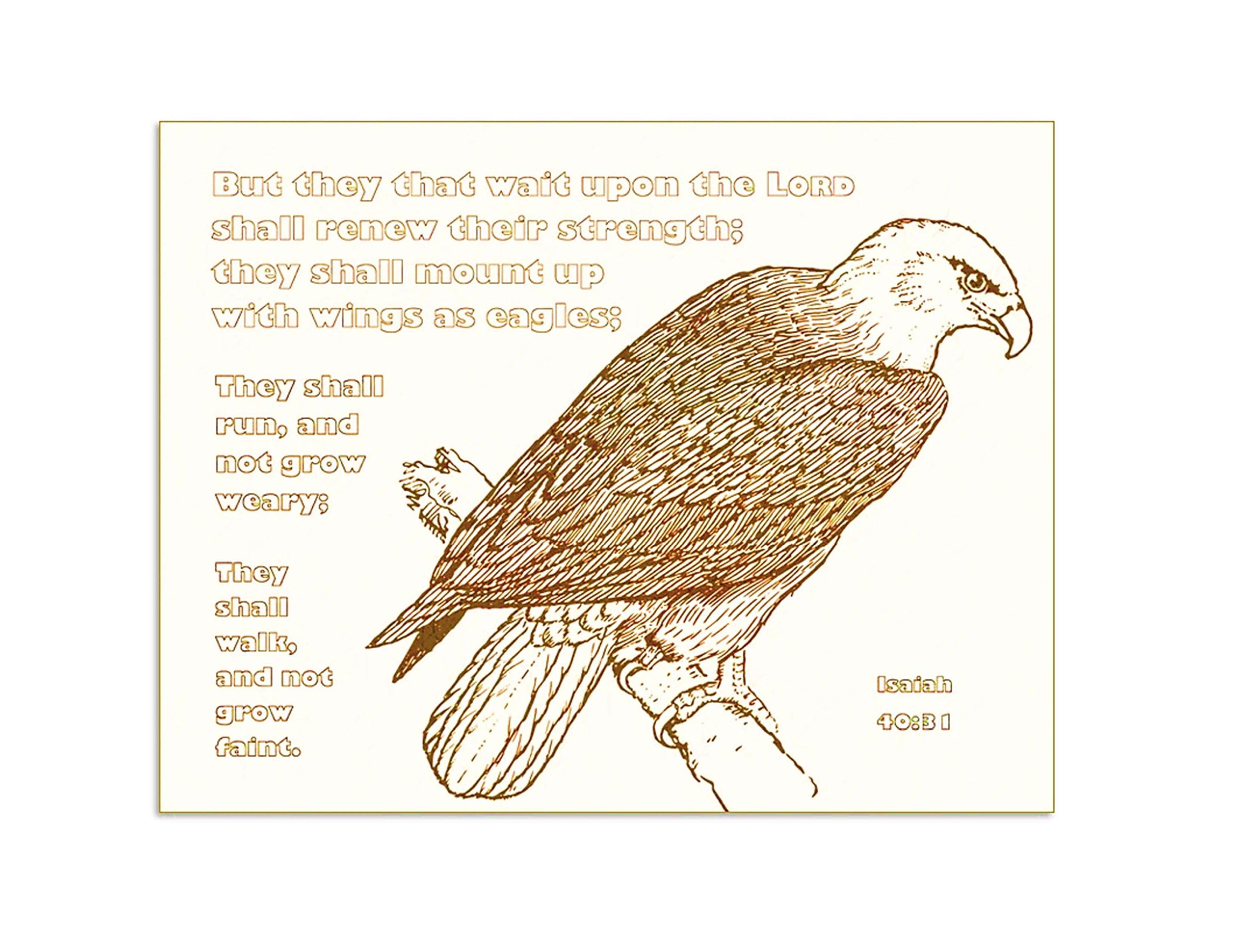 Bible Verse Coloring Page-isaiah 40-they That Wait Upon the Lord-kids ...