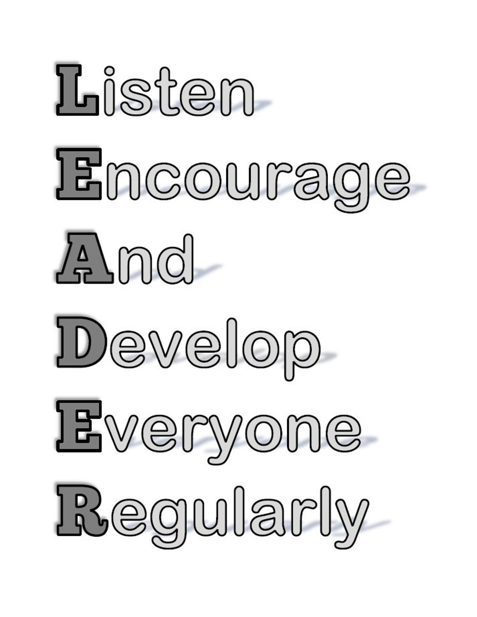 Leader Printable Leader Acronym for Your Office Home or as - Etsy Australia