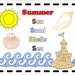 Summer Coloring Page - Sun Sand Shells Sea Printable - for Enjoyment ...