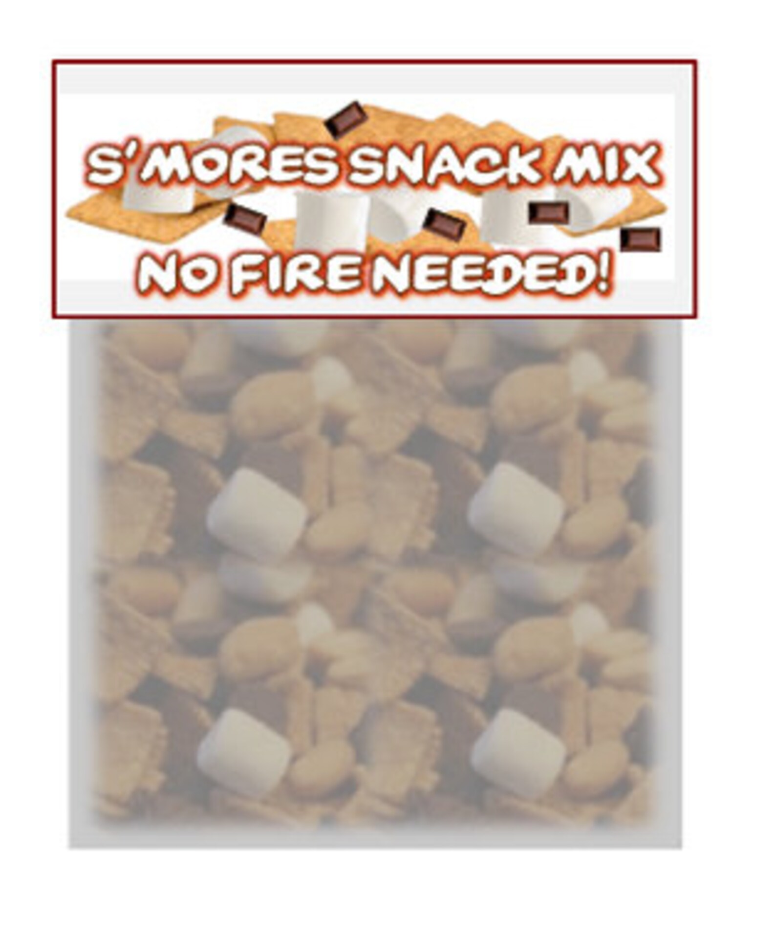 S'mores Snack Mix Gift - Bag Topper - for Your Party, Work Gift ...