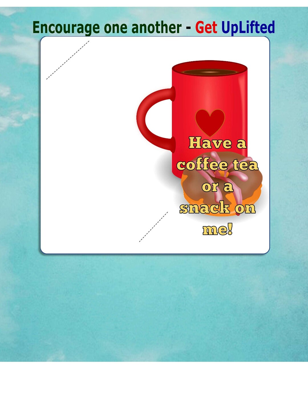 Coffee Gift Card Holder Tea Gift Card Holder Printable & - Etsy