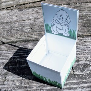 Spring/easter Bunny Mini Gift Box-a Craft Project for Kids and Adults ...