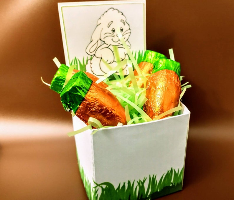 Spring/easter Bunny Mini Gift Box-a Craft Project for Kids and Adults ...