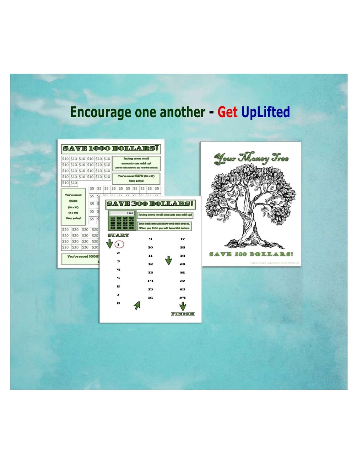 Set of 3 Savings Challenge Plan Bundle-printables to Make Saving Fun ...