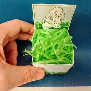 Spring/easter Bunny Mini Gift Box-a Craft Project for Kids and Adults ...