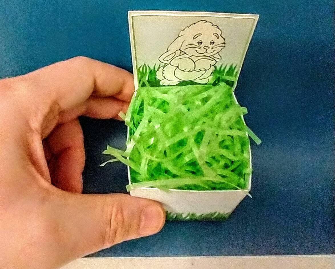 Spring/easter Bunny Mini Gift Box-a Craft Project for Kids and Adults ...