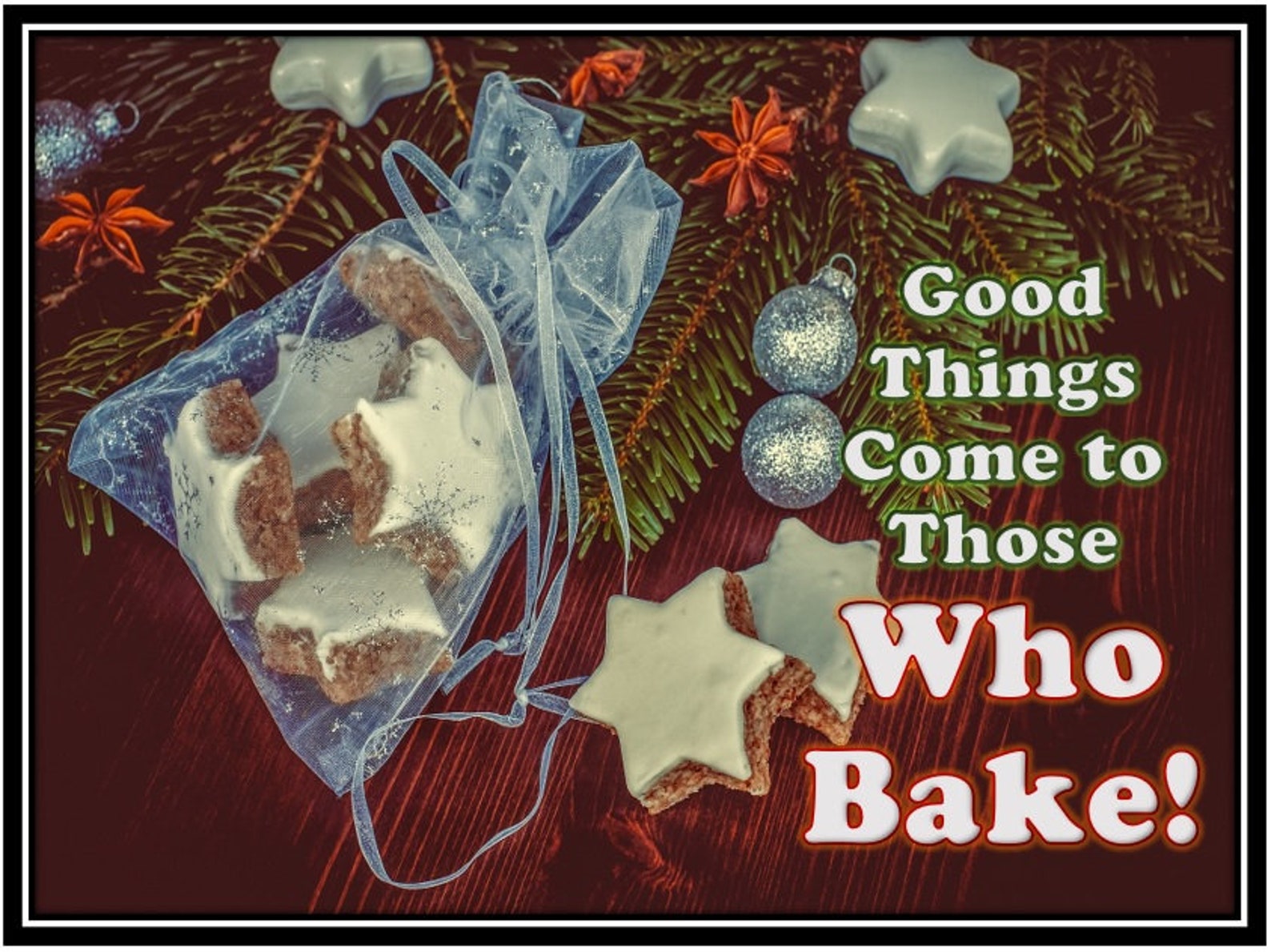 Christmas Printable, Good Things Bake Print, Home Décor Wall Art ...