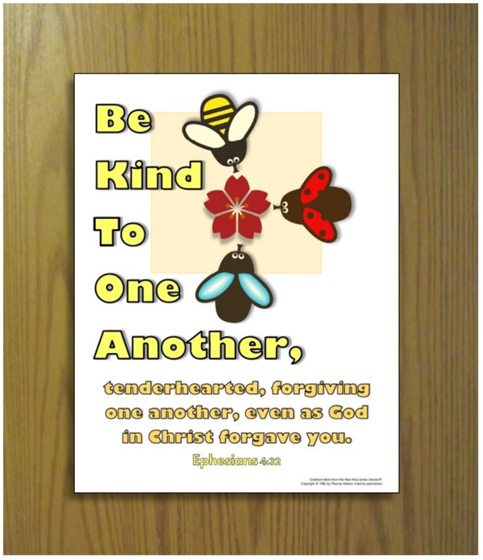 Ephesians 4:32 Bible Printable - Be Kind to One Another - for Your ...