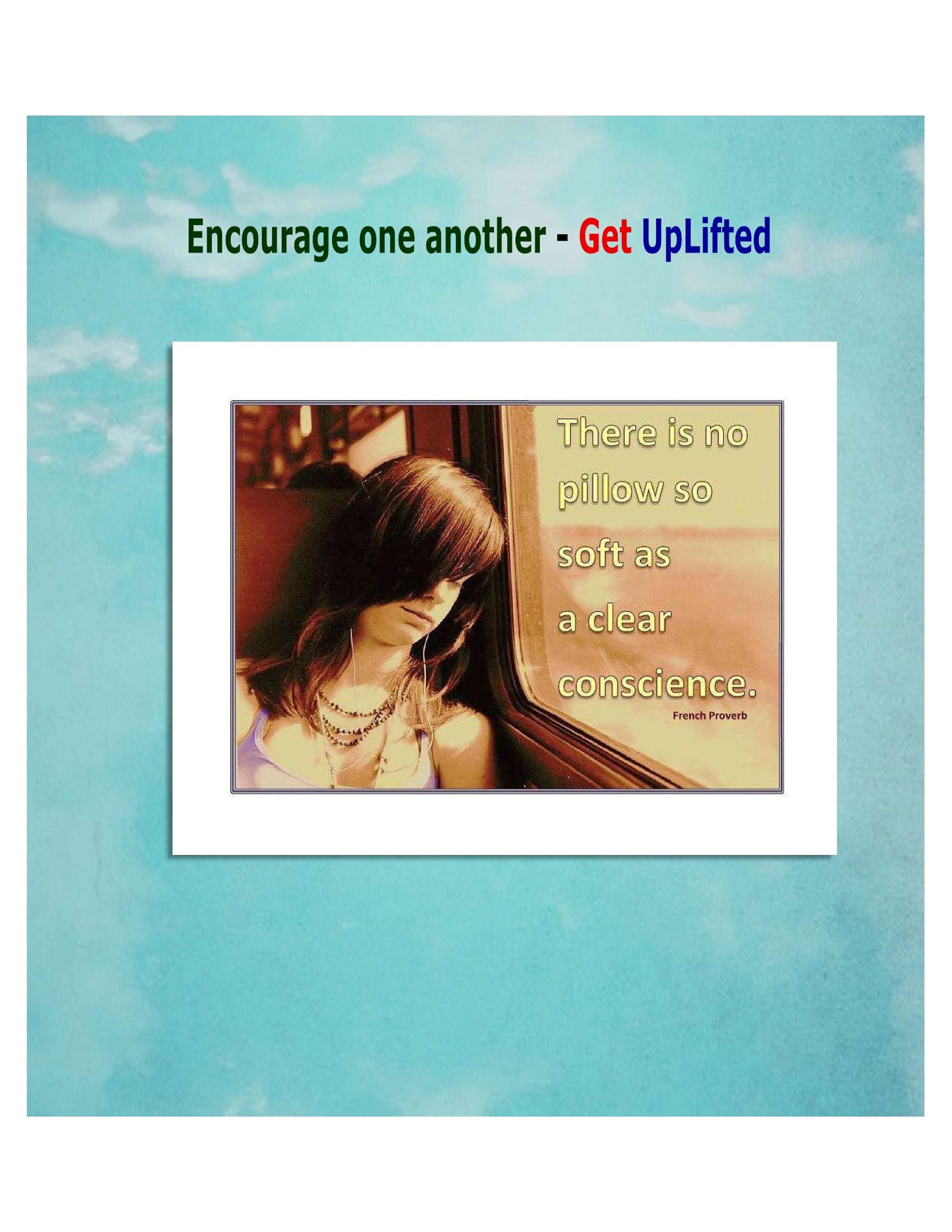 Quote - No Pillow so Soft as a Clear Conscience - Printable for Your ...