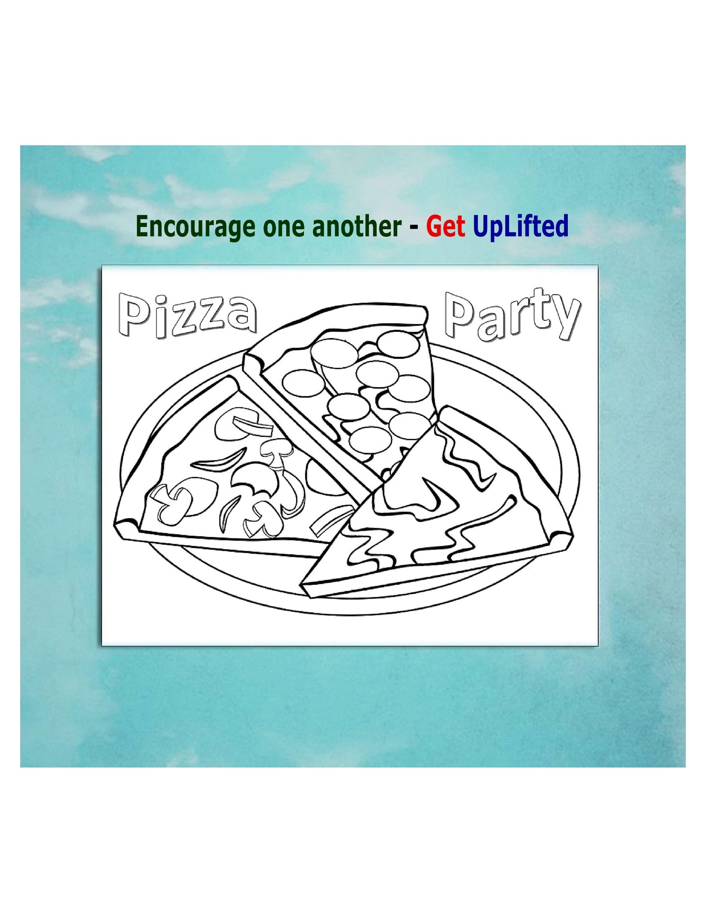 Pizza Party Coloring Pages [2025]