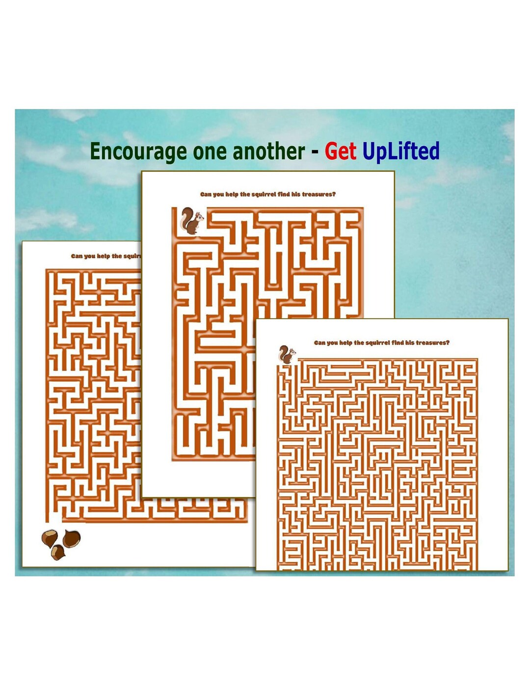 Kids Maze Puzzle Games - Help the Squirrel Find the Treasure Maze With ...