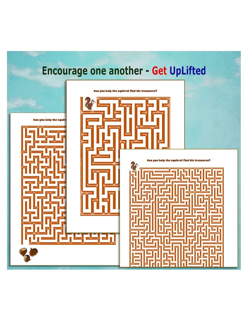 Kids Maze Puzzle Games - Help the Squirrel Find the Treasure Maze With ...