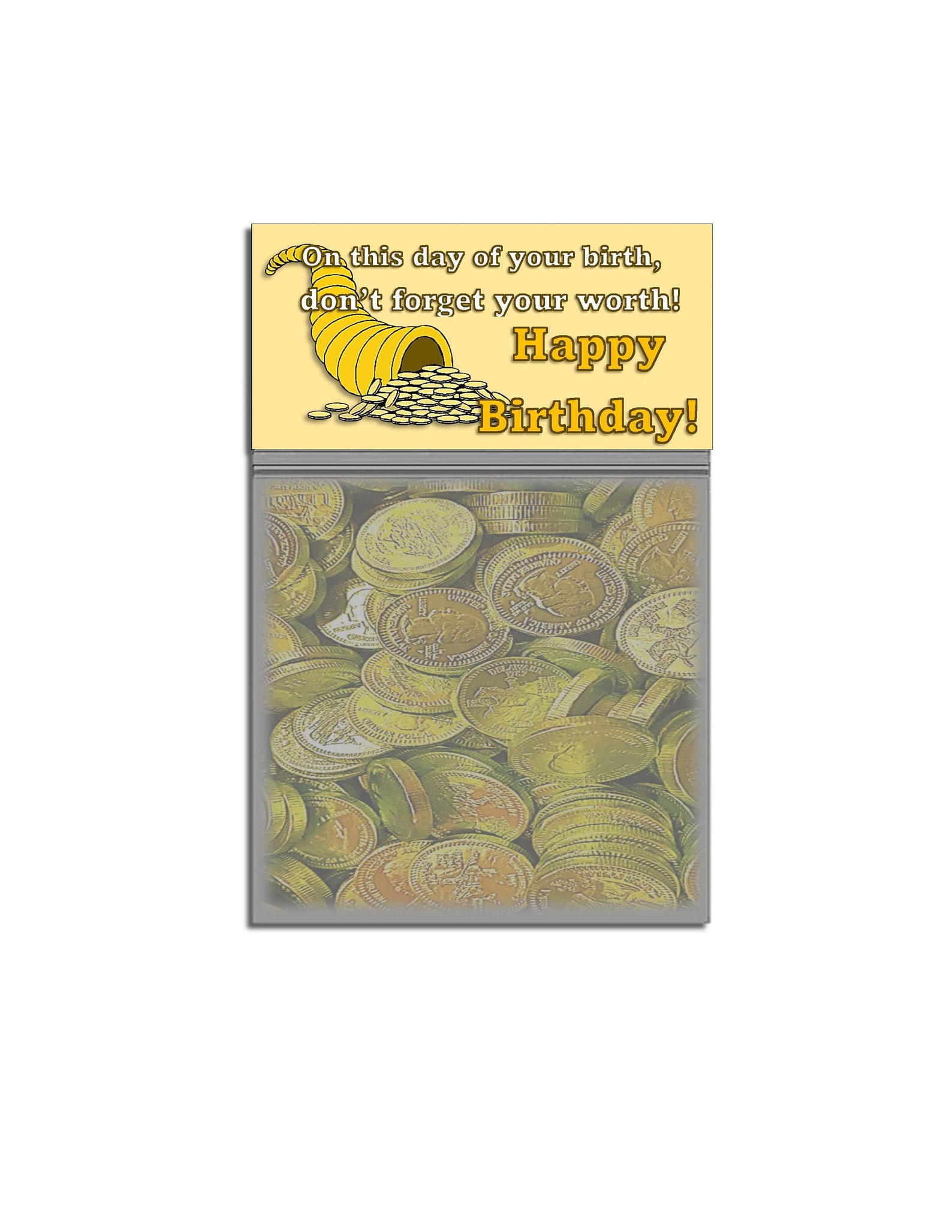 Birthday Bag Topper Printable - for a Teacher's Gift, Office Handout or ...