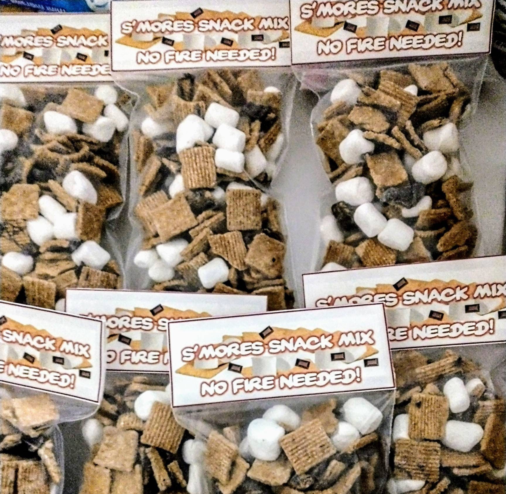 S'mores Snack Mix Gift - Bag Topper - for Your Party, Work Gift ...