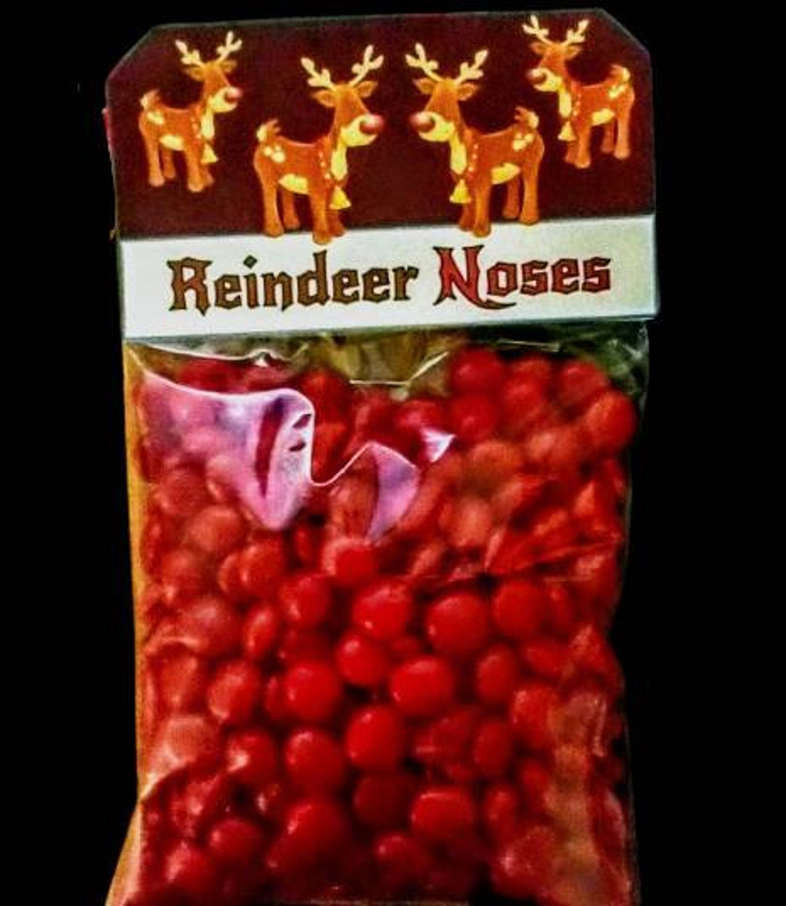 Reindeer Noses Bag Topper Printable - for a 4 Inch Craft Bag. Use as ...