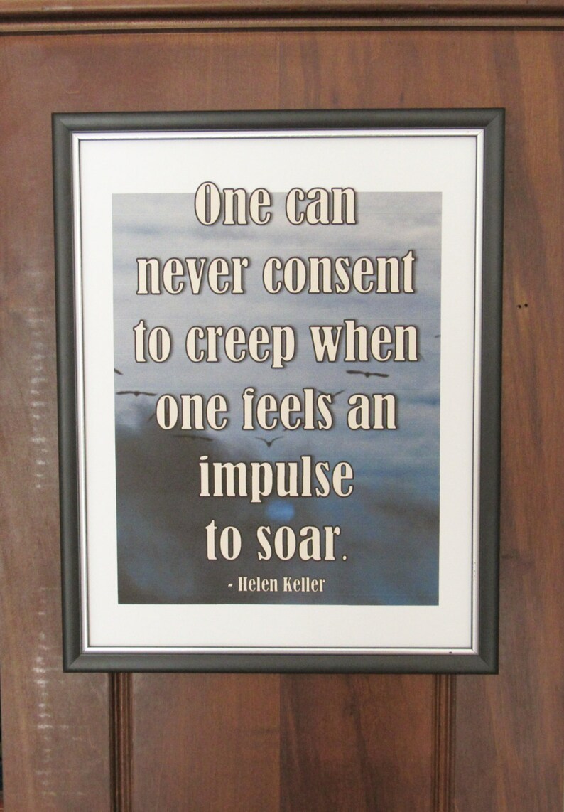 Inspirational Printable, Helen Keller Quote, Wall Hanging, Kitchen Wall ...