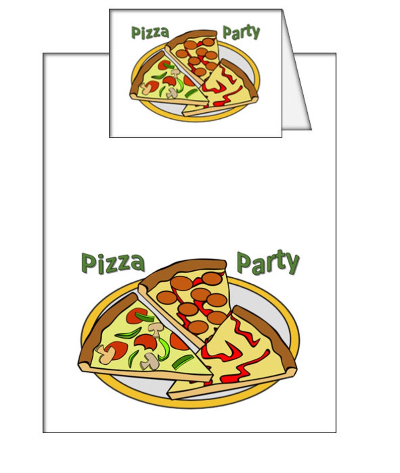 Pizza Party Coloring Page Printable for Enjoyment & Stress Relief for ...