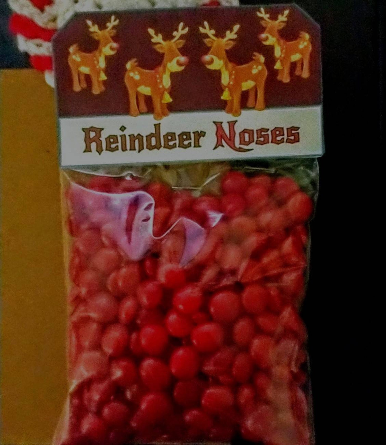 Reindeer Noses Bag Topper Printable for a 4 Inch Craft Bag. - Etsy