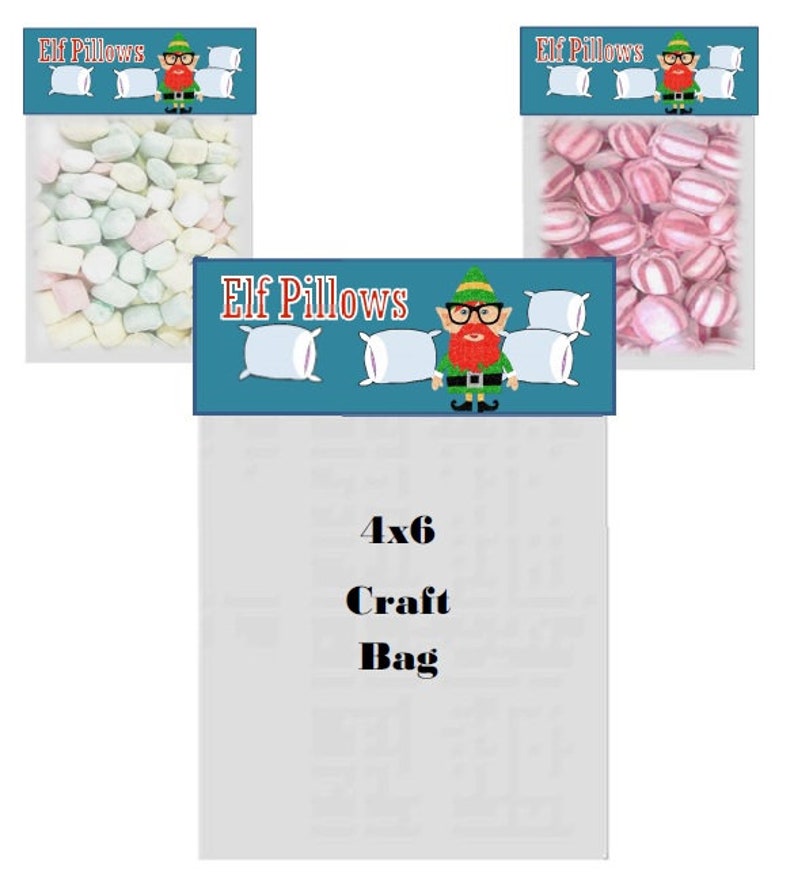 Elf Pillow Bag Topper Neighbor Gift, Printable Secret Santa Gift ...
