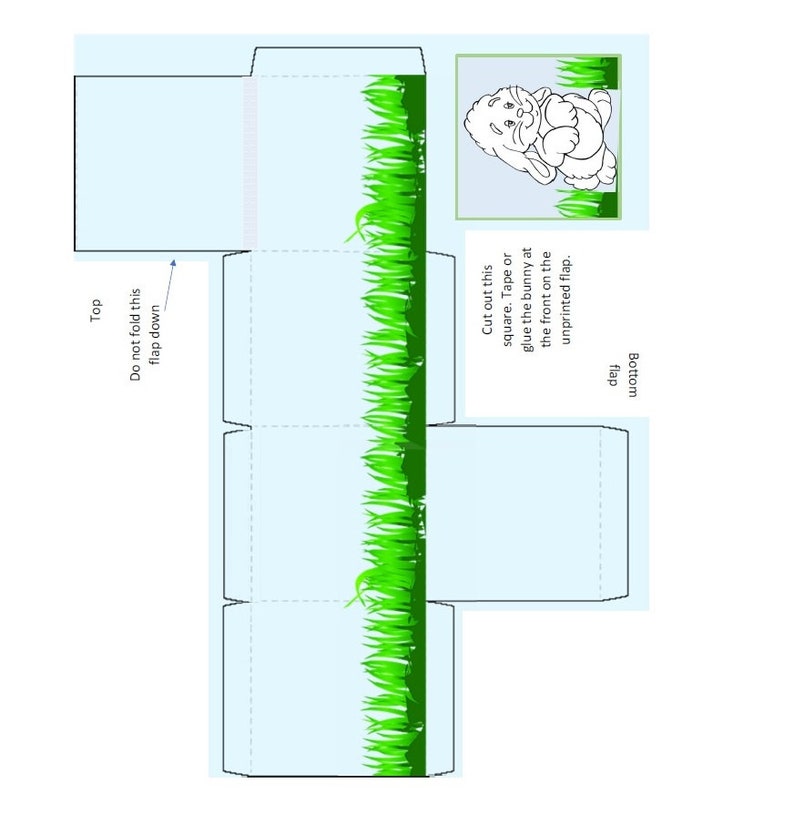 Spring/easter Bunny Mini Gift Box-a Craft Project for Kids and Adults ...