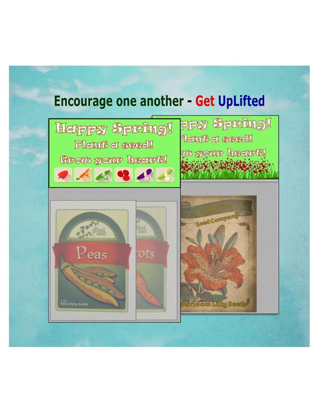 Spring Seed Packet Bag Topper Use as Class Project, a Party Favor or ...