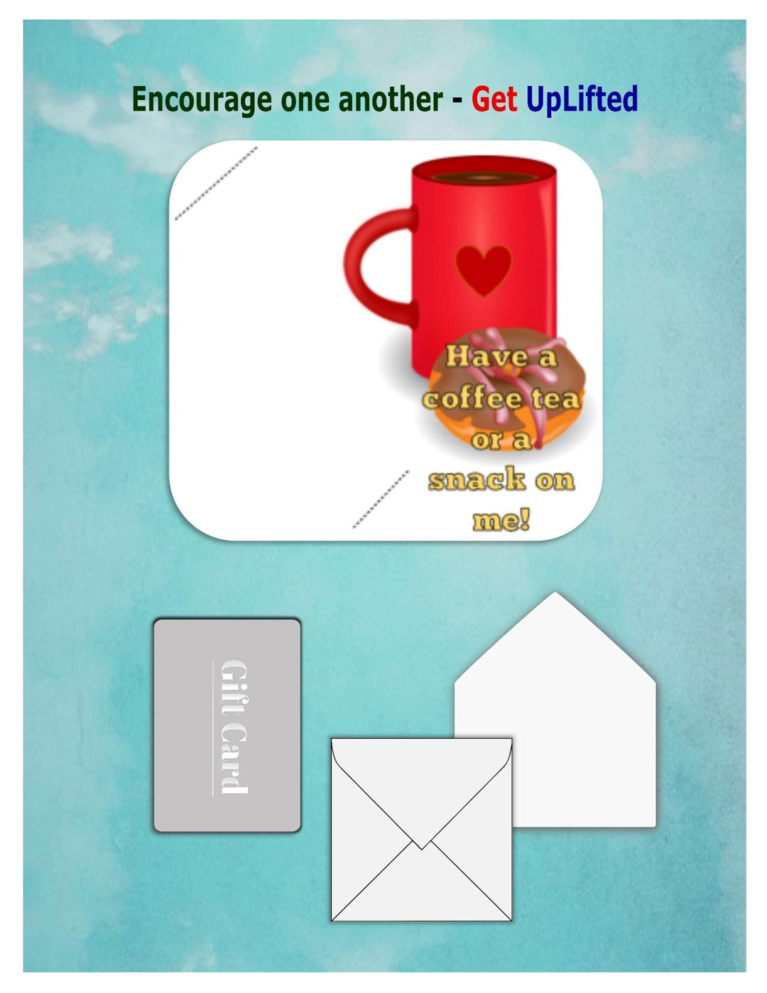 Coffee Gift Card Holder Tea Gift Card Holder Printable & Envelope to ...