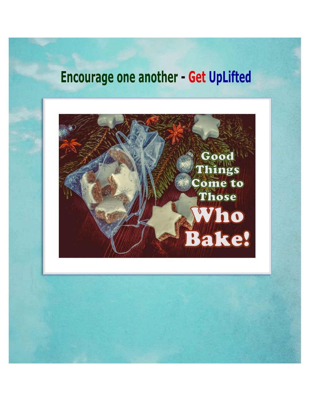 Christmas Printable, Good Things Bake Print, Home Décor Wall Art ...