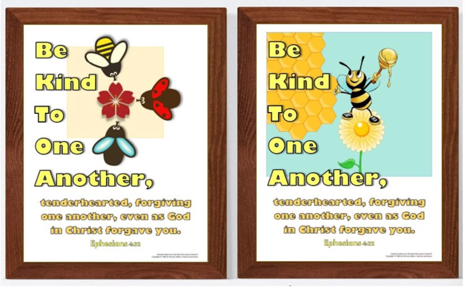 Ephesians 4:32 Bible Printable Be Kind to One Another for Your Kitchen ...
