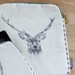 Deer Print Tablet Case, Linen Cotton iPad Cover - Etsy