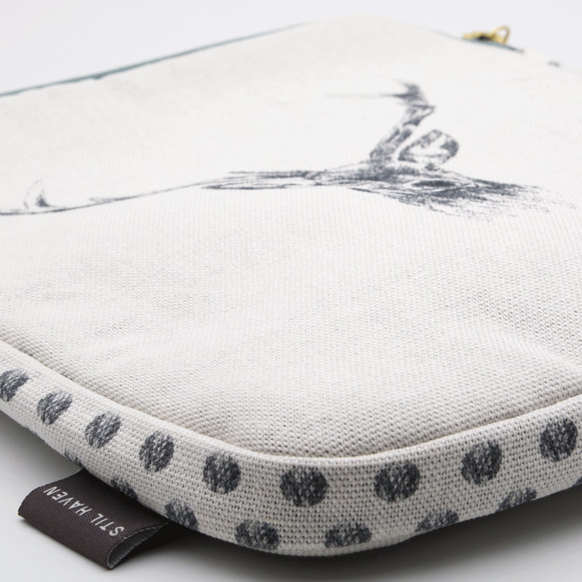 Deer Print Tablet Case, Linen Cotton iPad Cover - Etsy
