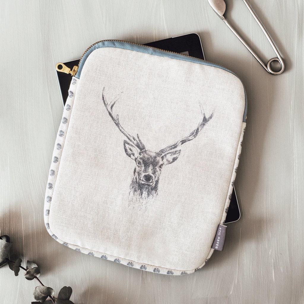 Deer Print Tablet Case, Stag Tablet Cover, Stag Head iPad Case, Stag ...