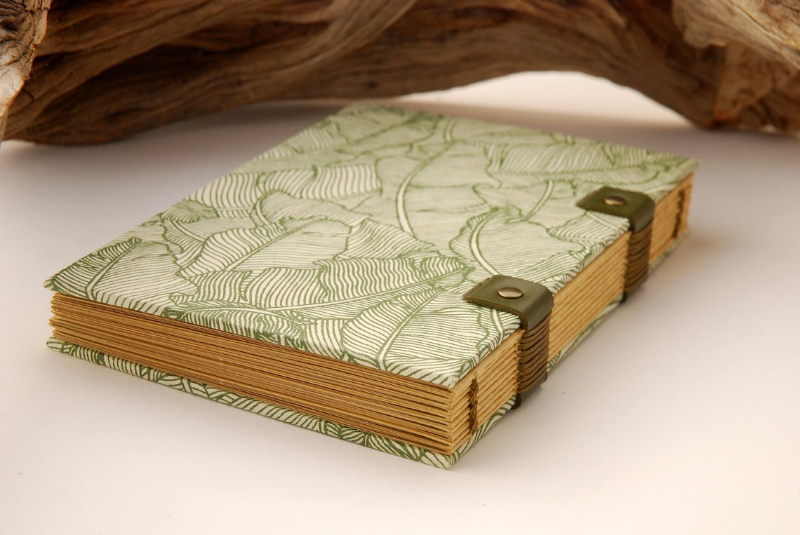 Jungle Style Travel Diary This Handmade Notebook is Composed - Etsy