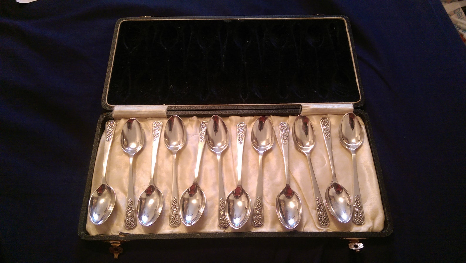 12 Vintage Silver Teaspoons in Original Box - Etsy
