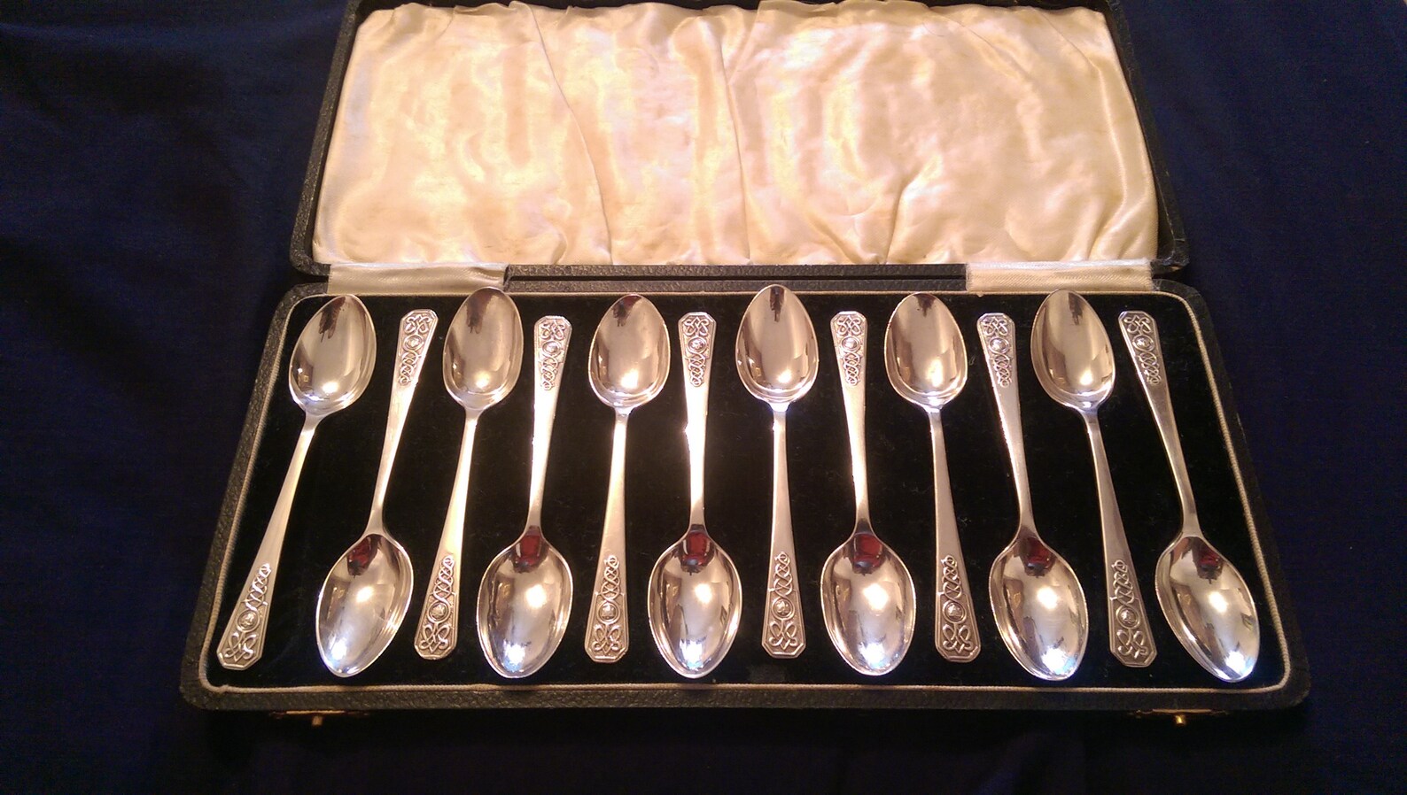 12 Vintage Silver Teaspoons in Original Box - Etsy