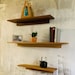 Modern Floating Shelves - in Oak and Walnut, Moderne Schweberegale - in ...