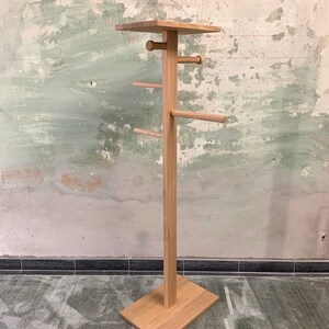 Handmade Oak Valet Stand: Modern Clothes Organizer - Etsy