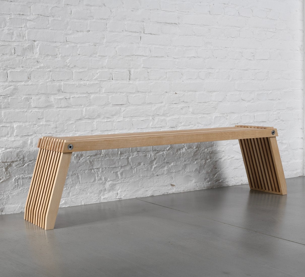 The Modern Oak Bench Large | Etsy