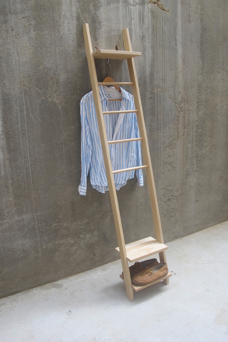 The TB.14 - Clothes Ladder With Shelves / Kledierleiter Mit Regale ...