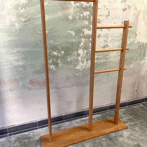 Handmade Oak Valet Stand: Modern Clothes Organizer - Etsy