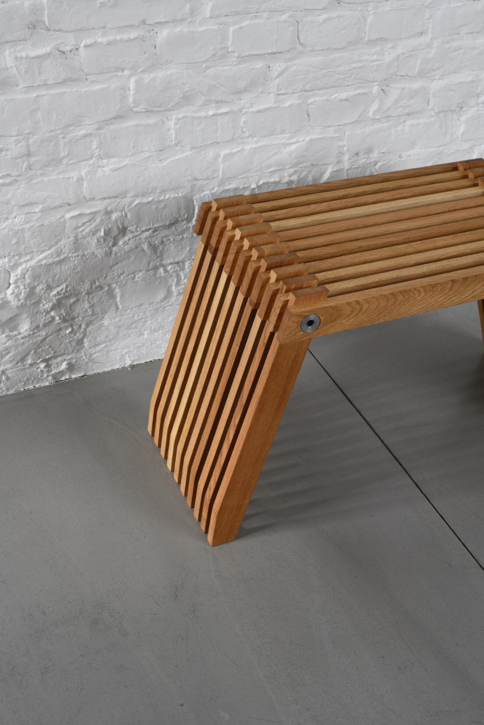 The Shadow Catcher Bench From Tidyboy in Oak - Etsy