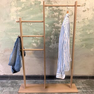 Handmade Oak Valet Stand: Modern Clothes Organizer - Etsy