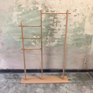 Handmade Oak Valet Stand: Modern Clothes Organizer - Etsy