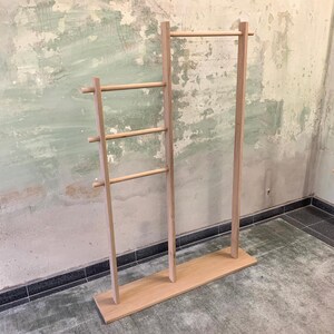 Handmade Oak Valet Stand: Modern Clothes Organizer - Etsy