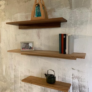 Modern Floating Shelves - in Oak and Walnut, Moderne Schweberegale - in ...