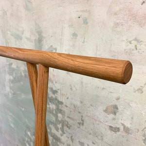Minimalist Oak Clothes Stand - Walnut or Light Oak Finish - Etsy