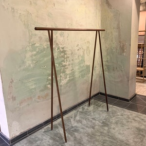 Minimalist Oak Clothes Stand - Walnut or Light Oak Finish - Etsy