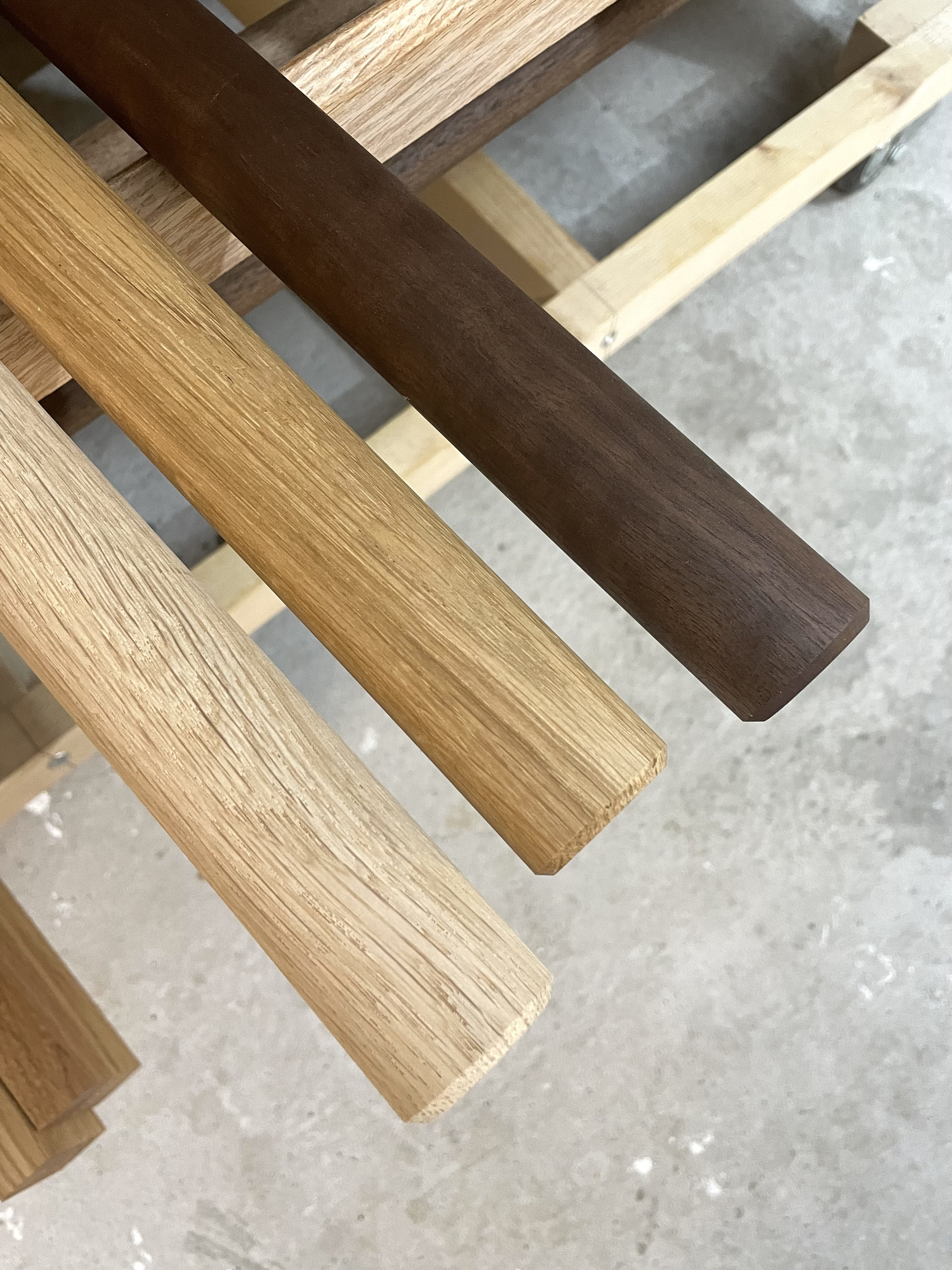 Minimalist Oak or Walnut Clothes Stand - Modern Shirt Rack (160cm) - Etsy